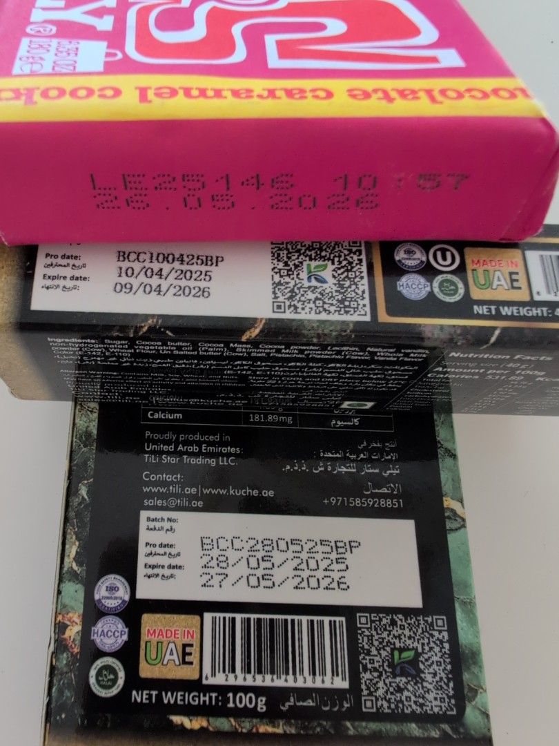 Dubai & Tony's Chocolonely Chocolate Bars, Food & Drinks, Other Food ...