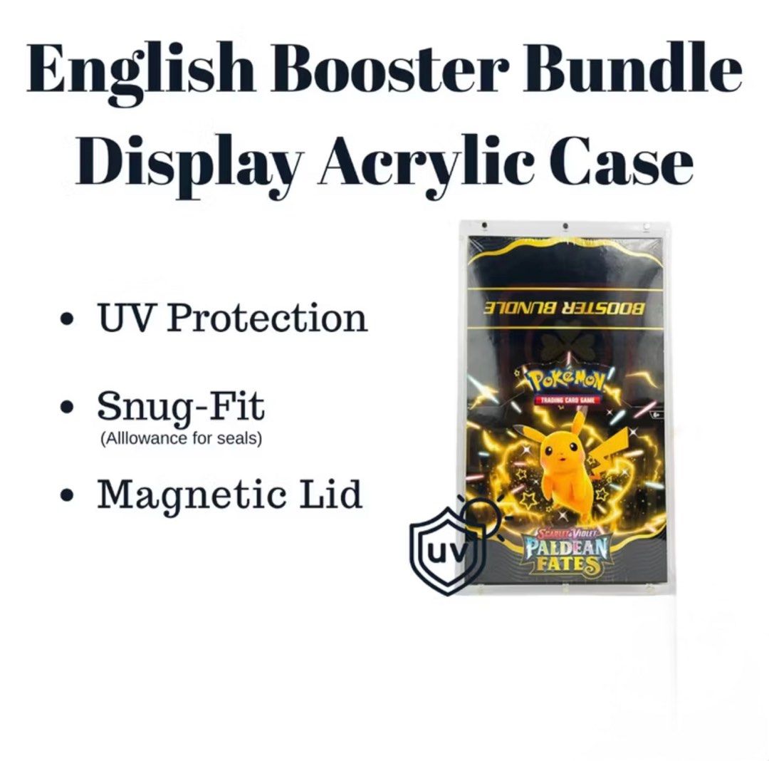 English Booster Bundle Display Acrylic Case, Hobbies & Toys, Toys ...