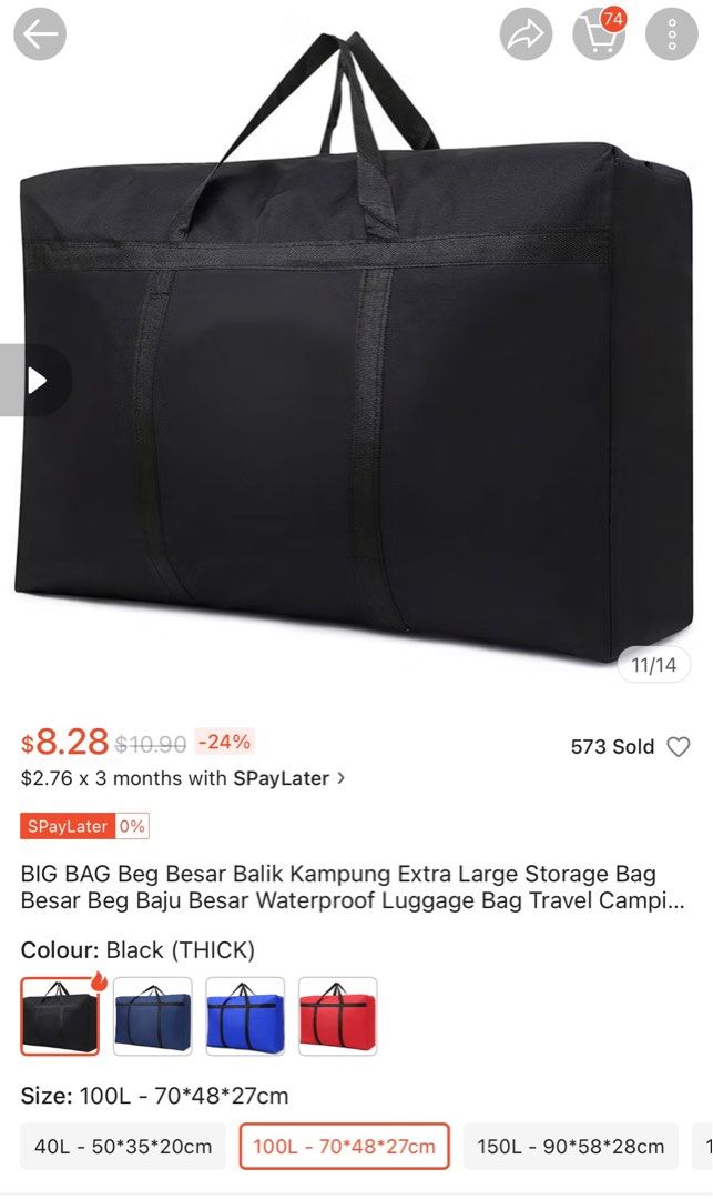 Extra Large Storage Bag, Furniture & Home Living, Home Improvement ...