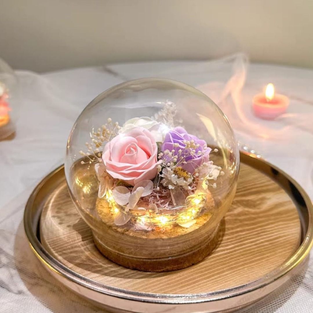 Flower Dome Light Valentine's Day Gift | Birthday Gift, Hobbies & Toys ...