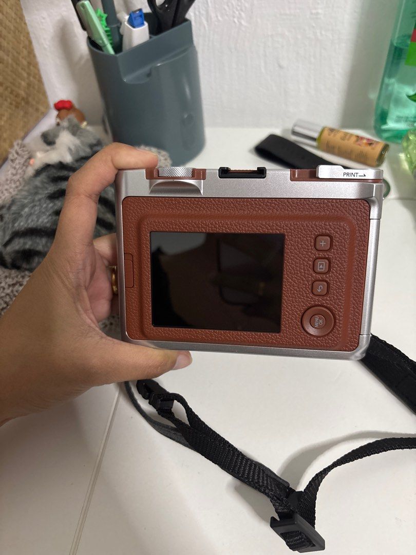 Fujifilm Instax Mini Evo Instant Camera Brown, Photography, Cameras on ...