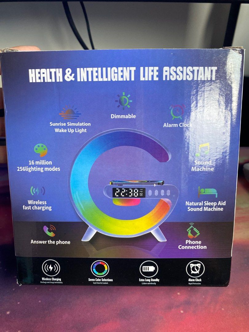 G63 Smart Light Sound Machine, Bluetooth Speaker Wireless Charge with ...