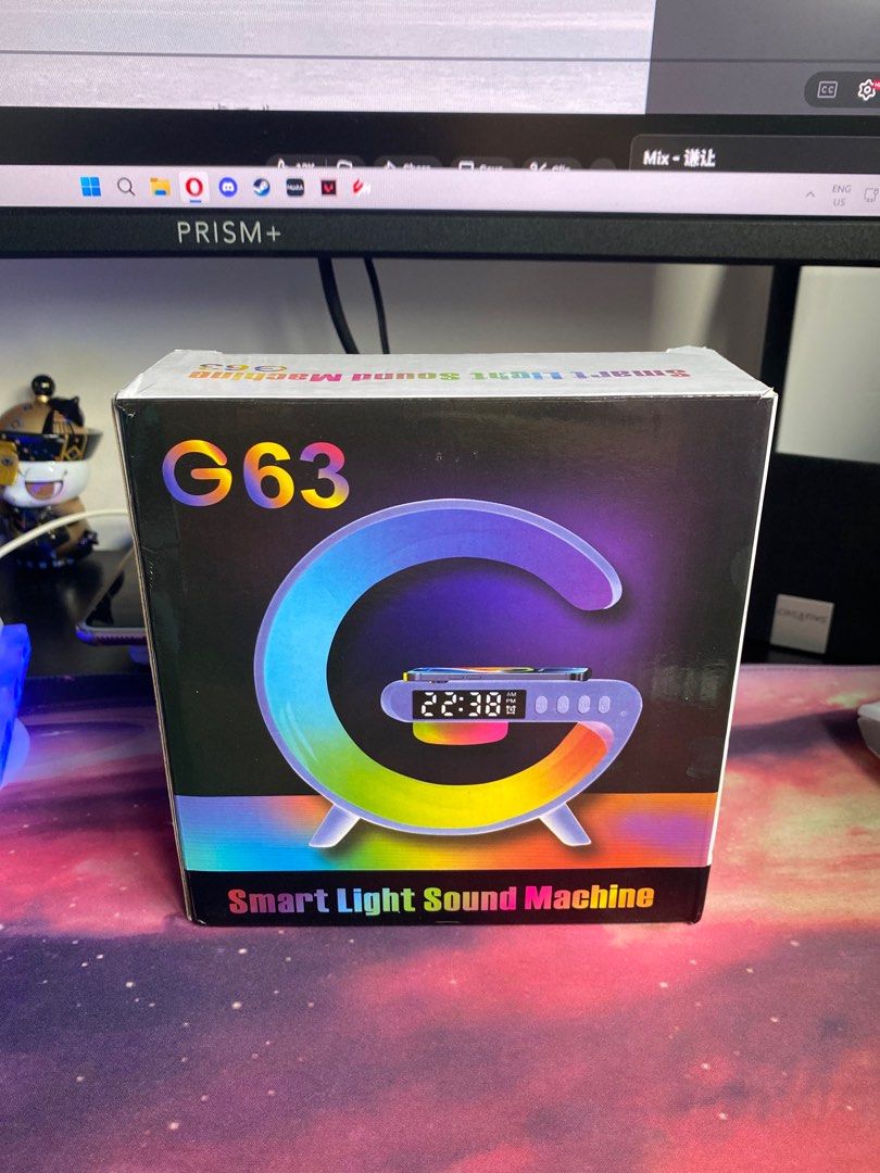 G63 Smart Light Sound Machine, Bluetooth Speaker Wireless Charge with ...