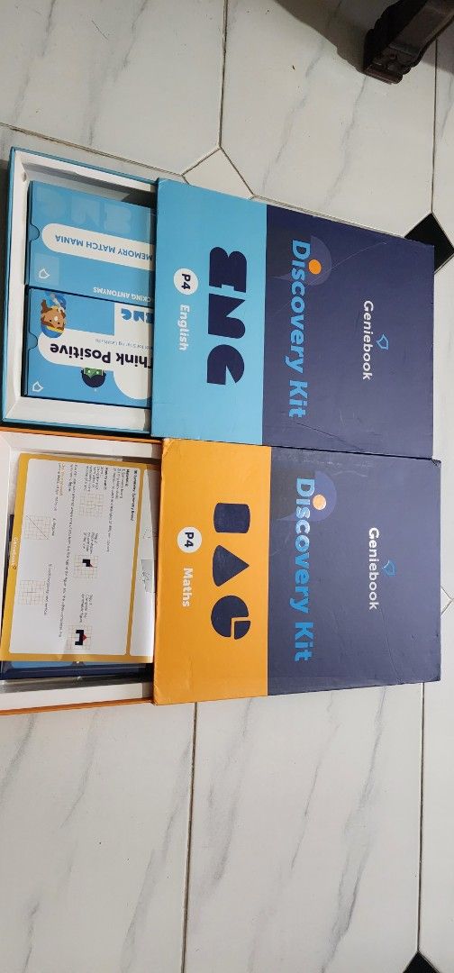 Geniebook Discovery Kit P4 English & Maths, Hobbies & Toys, Toys ...