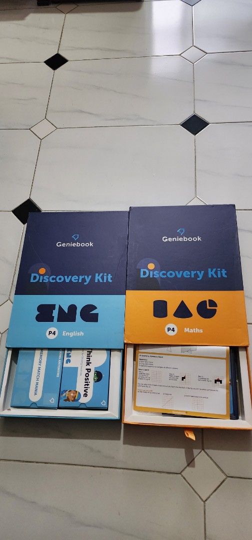 Geniebook Discovery Kit P4 English & Maths, Hobbies & Toys, Toys ...