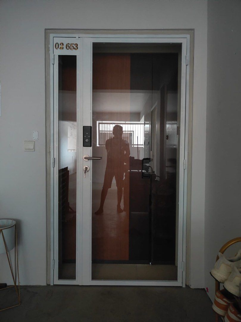 Glass Gate + Door And Gate Digital Lock, Furniture & Home Living ...