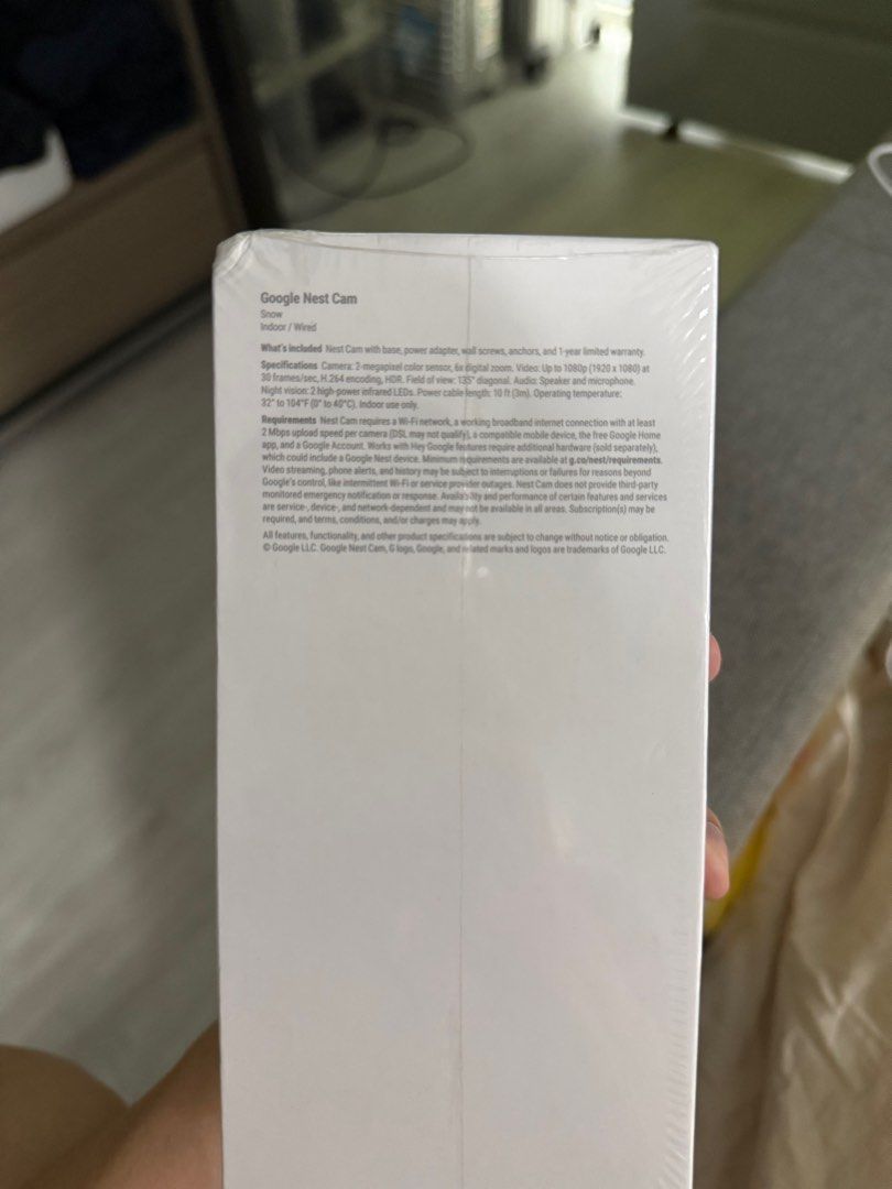 Google Nest Cam (2nd Gen) - Indoor/Wired, Furniture & Home Living ...