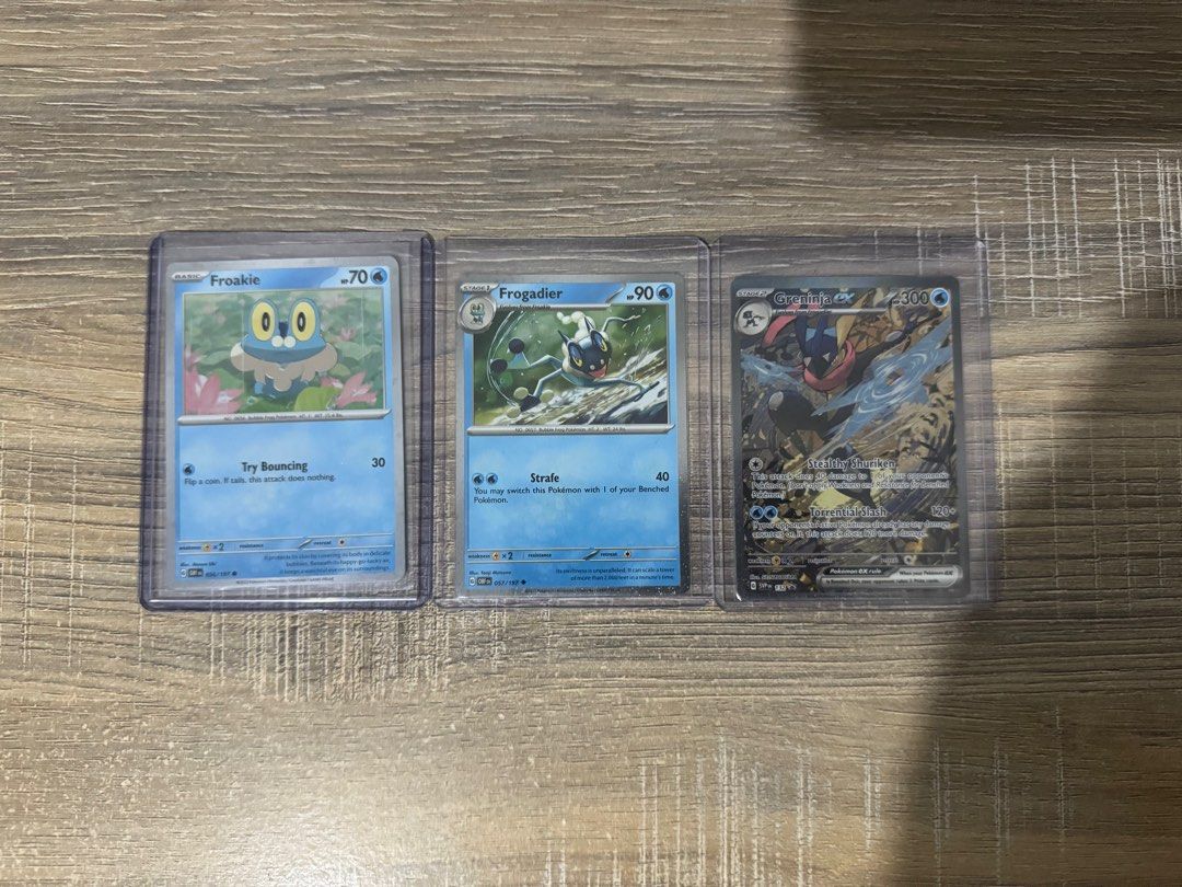 Greninja EX SIR Promo Set - Pokemon Shrouded Fable, Hobbies & Toys ...