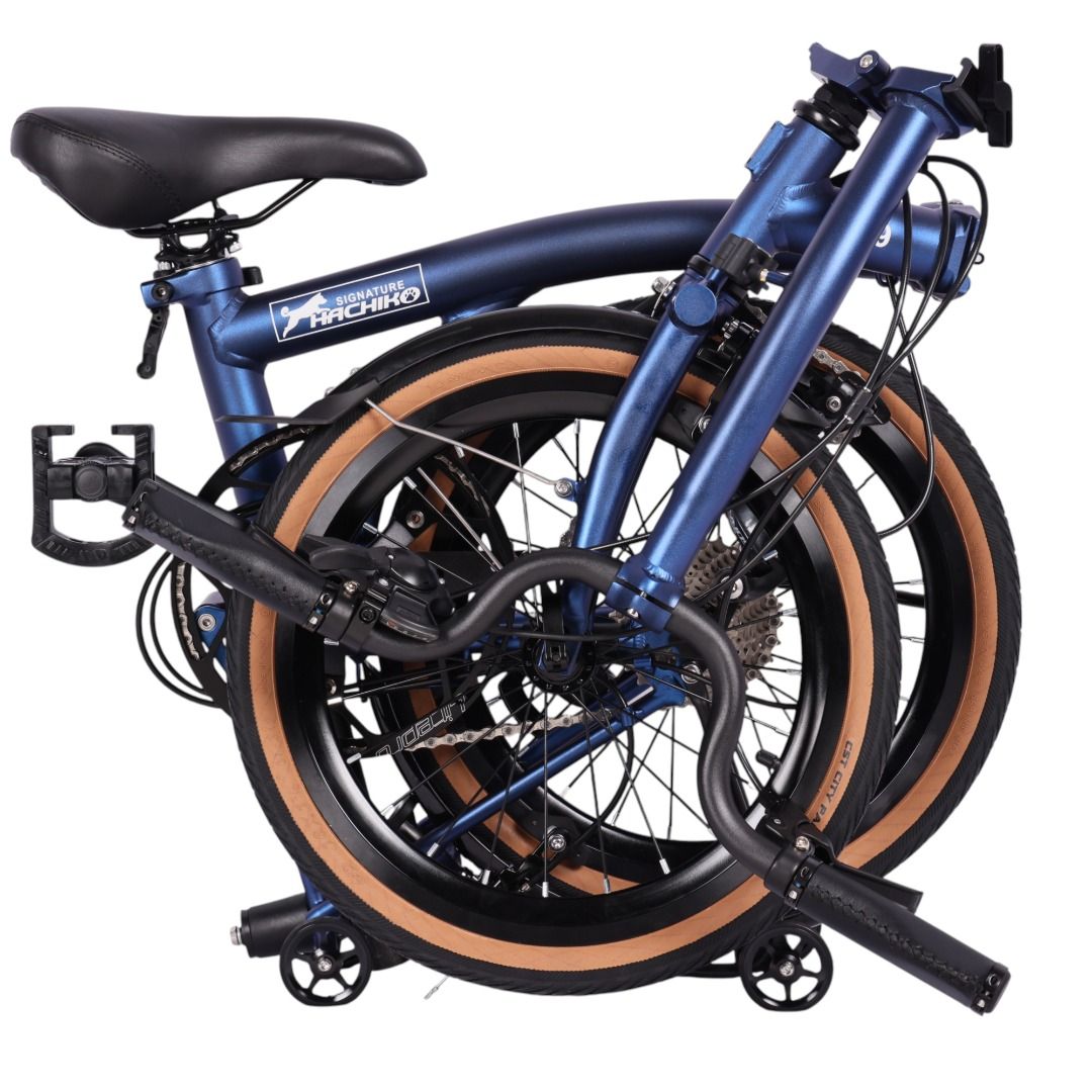 Hachiko A9 Aluminium Trifold Bike | 2026 Edition 16" Tri-fold Bicycle ...