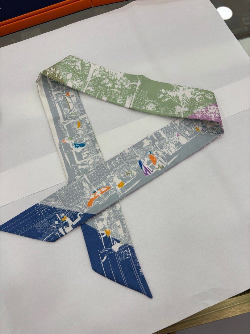 🎀Brand New Hermes Twilly 100% Silk full set with copy receipt of ...