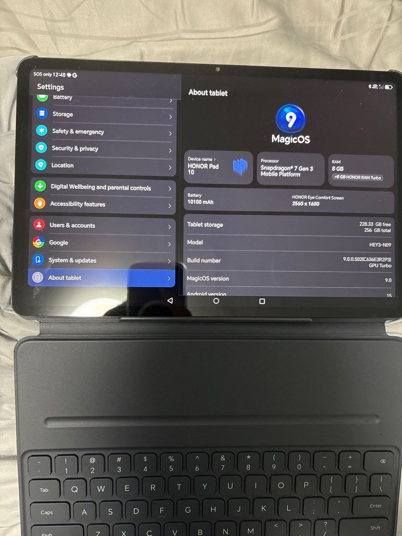 Honor Pad 10 (5G) Grey 256GB, Mobile Phones & Gadgets, Tablets, Android ...