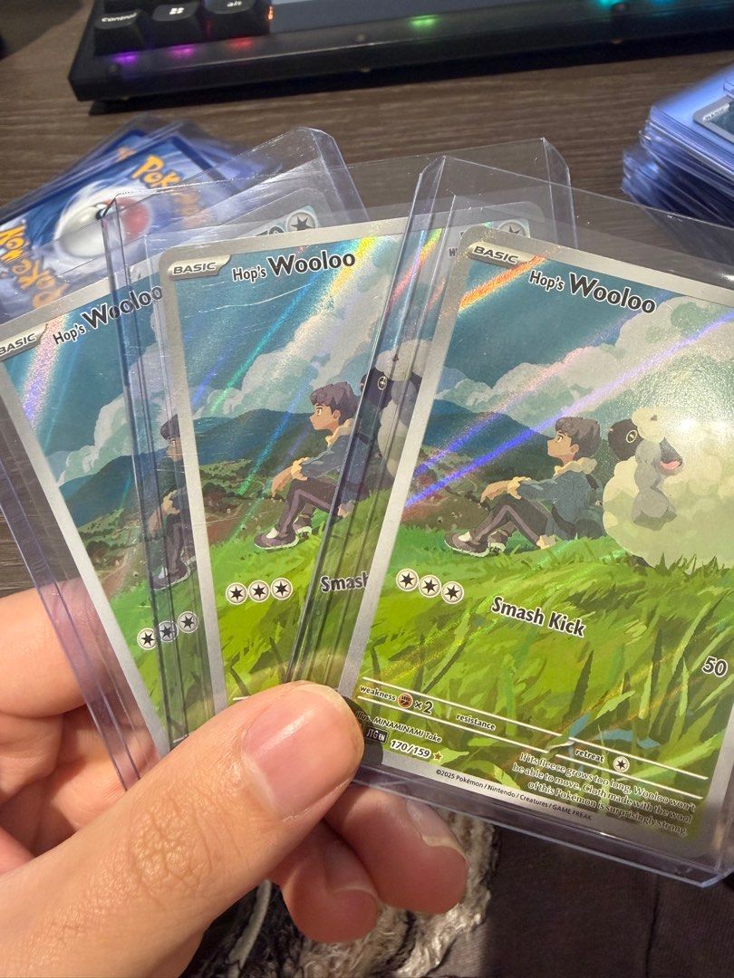 [Free mail] 3x Hop's Wooloo #170 Pokemon Journey Together, Hobbies ...