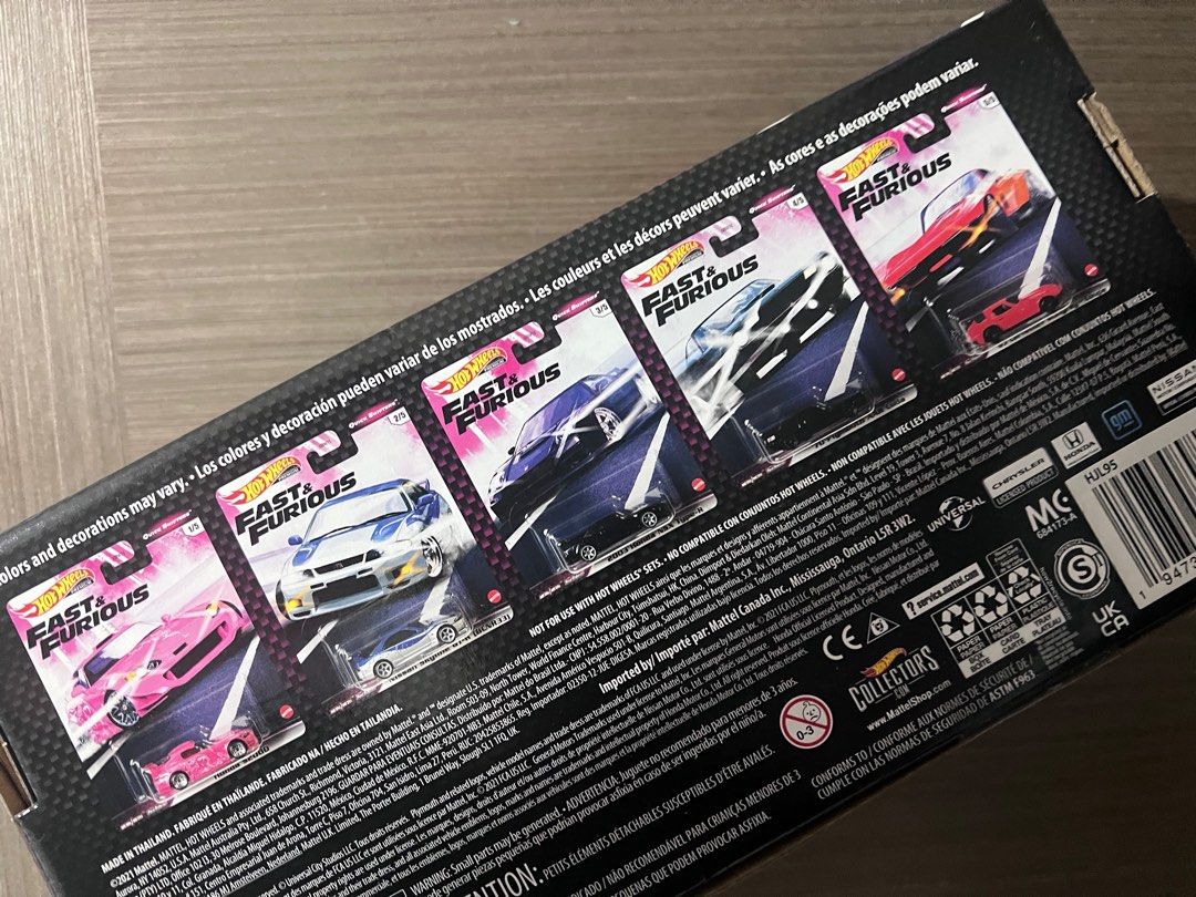 Hot Wheels Fast & Furious Quick Shifters 5-Car Set, Hobbies & Toys ...