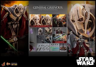 Hot Toys MMS760 Star Wars General Grievous Figure, 興趣及遊戲, 玩具 & 遊戲類 ...