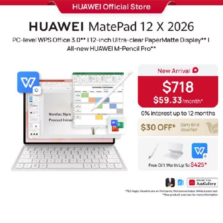 HUAWEI MatePad 12 X 2026 | PC-level, Computers & Tech, Laptops ...