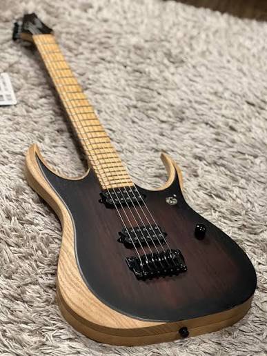 Ibanez Iron Label RGDIX6MRW Electric Guitar - Charcoal Brown Burst Flat ...