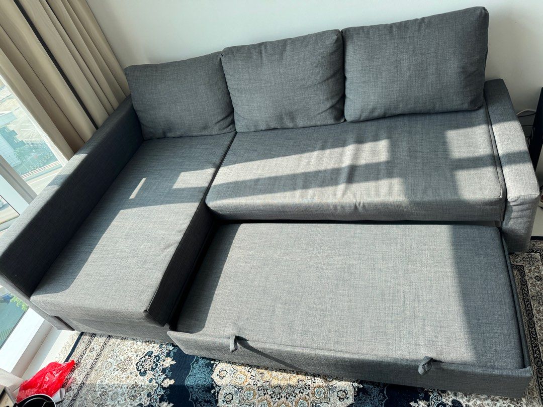 Ikea Friheten Sofa Bed L Shape - MOVING OUT SALE, Furniture & Home ...