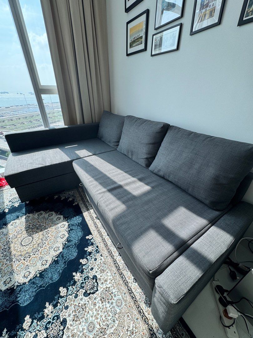 Ikea Friheten Sofa Bed L Shape - MOVING OUT SALE, Furniture & Home ...
