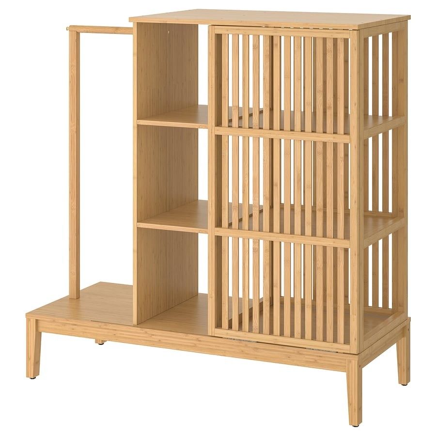 IKEA Nordkisa Bamboo Shelving Unit, Furniture & Home Living, Furniture ...