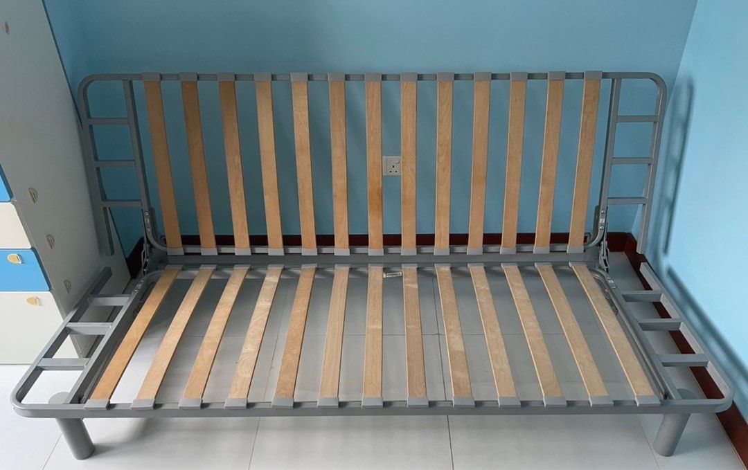 IKEA Sofa Bed - Grey, Furniture & Home Living, Furniture, Sofas on ...