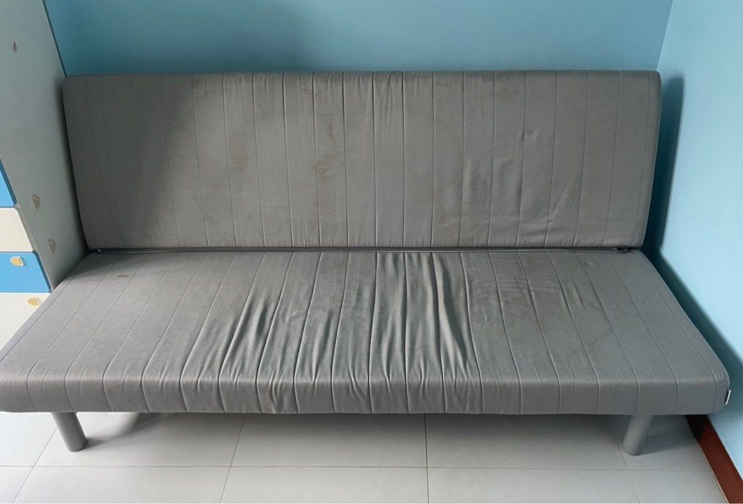 IKEA Sofa Bed - Grey, Furniture & Home Living, Furniture, Sofas on ...