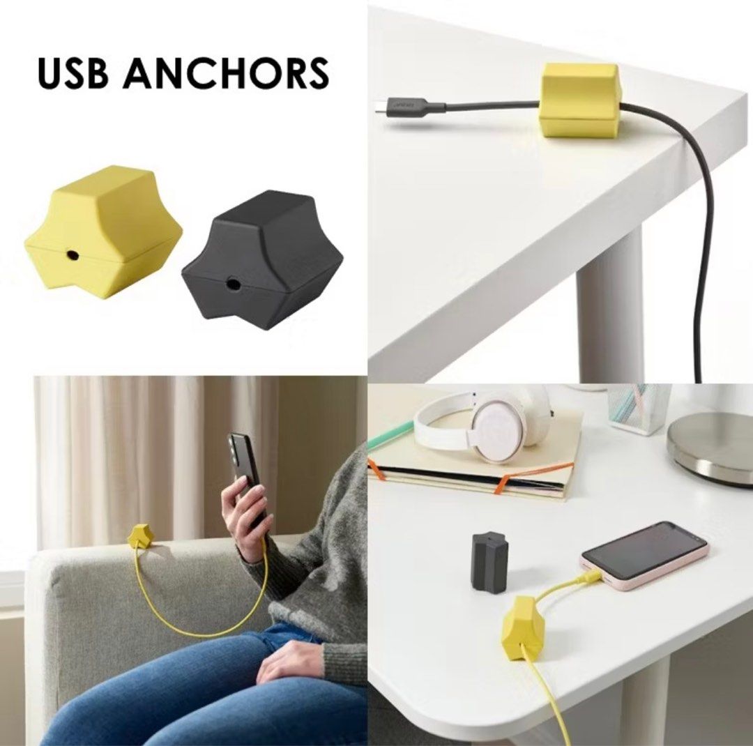IKEA USB Cable Anchors (2 sets), Computers & Tech, Parts & Accessories ...