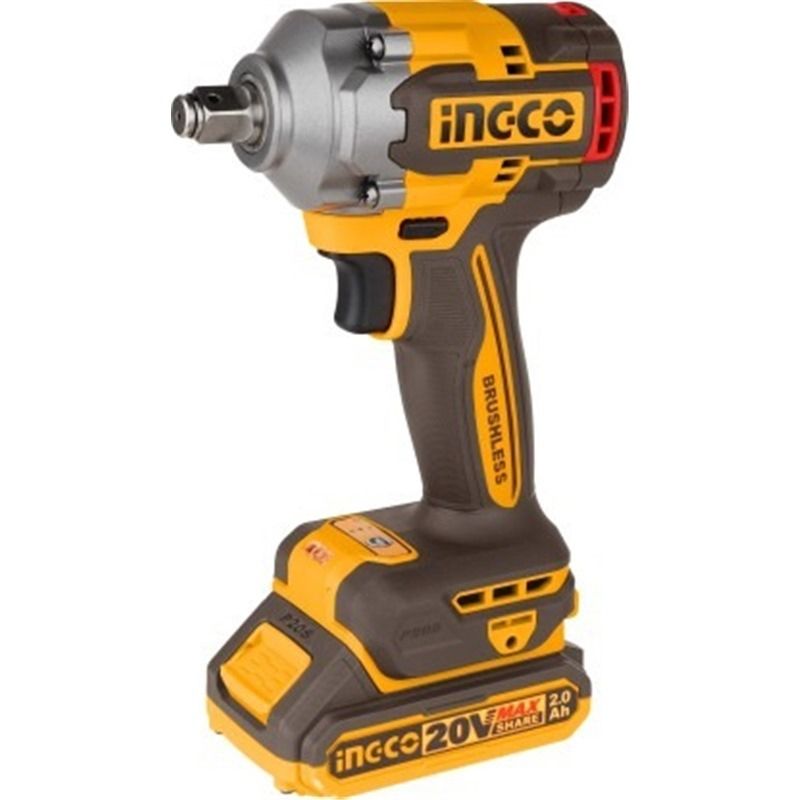 INGCO 20V 400NM LI-ION IMPACT WRENCH | 1/2" | BRUSHLESS MOTOR ...