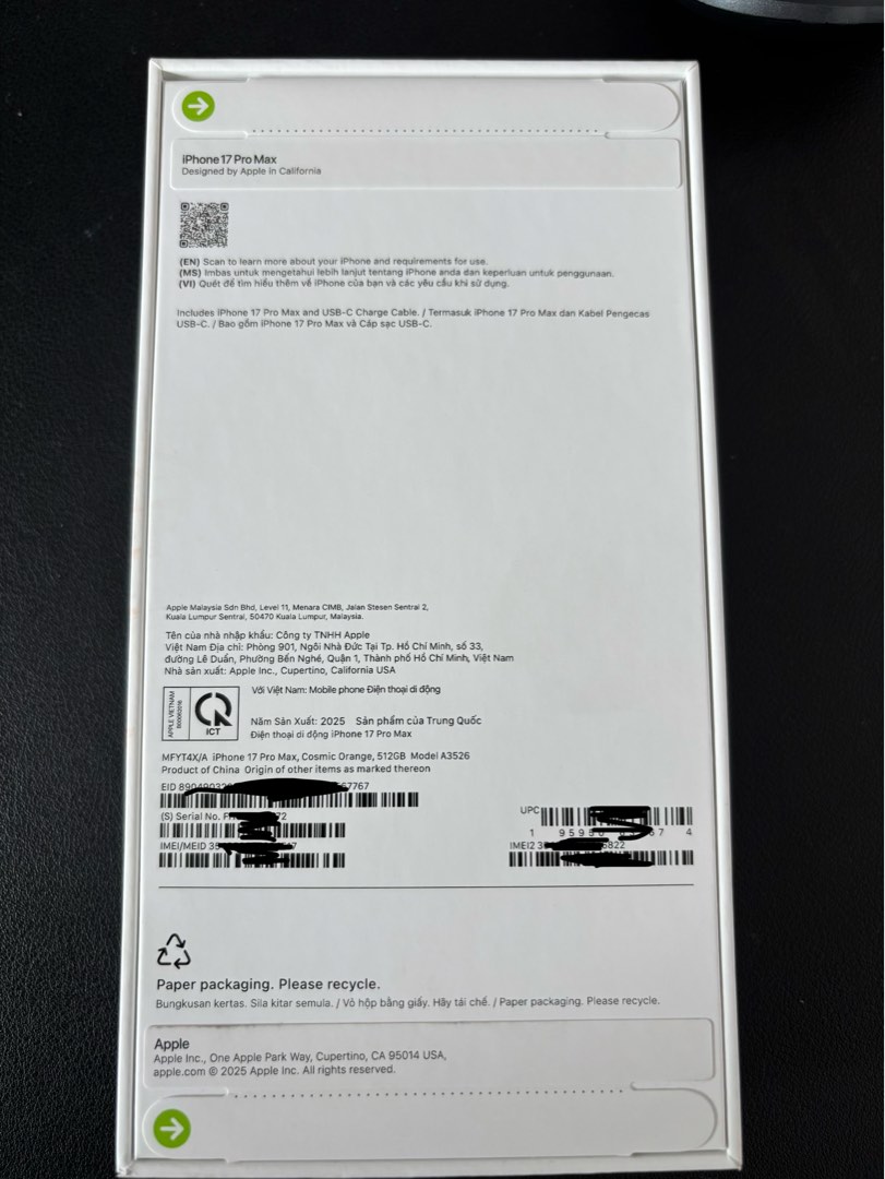 iPhone 17 Pro Max 512GB Cosmic Orange, Mobile Phones & Gadgets, Mobile ...