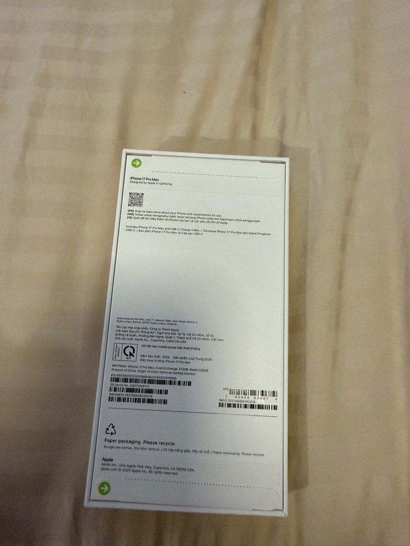 iPhone 17 Pro Max 512GB Cosmic Orange, Mobile Phones & Gadgets, Mobile ...