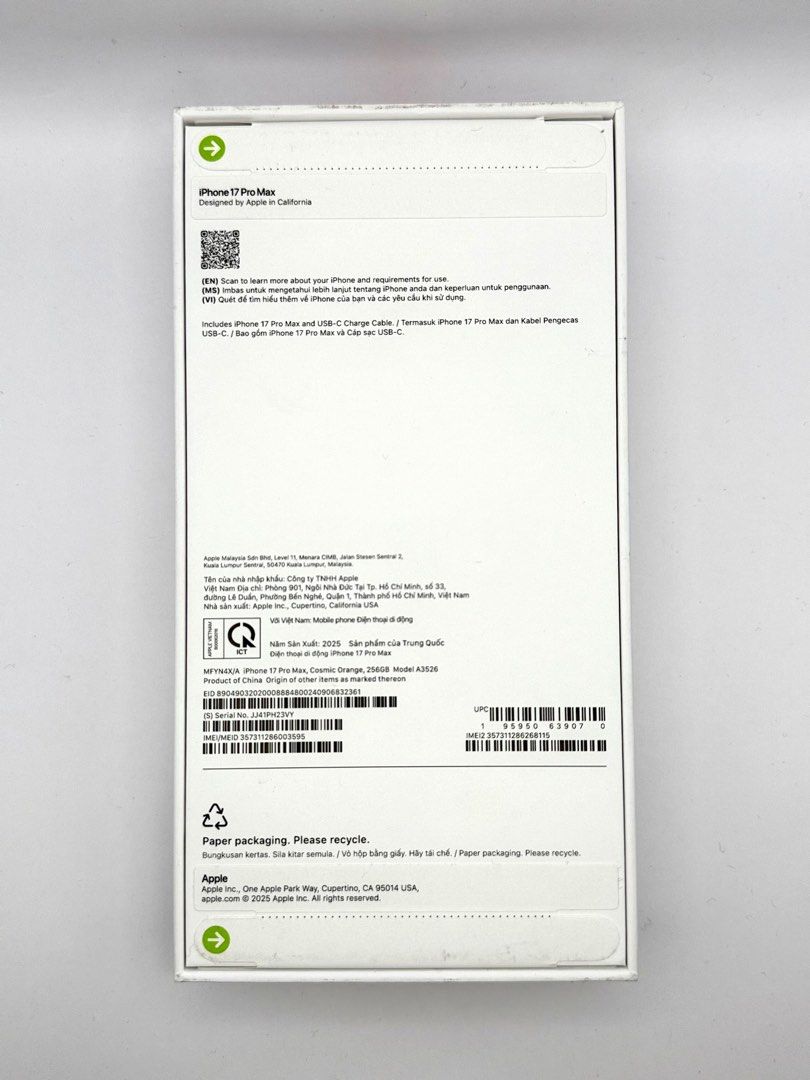 iPhone 17 Pro Max Cosmic Orange 256GB, Mobile Phones & Gadgets, Mobile ...