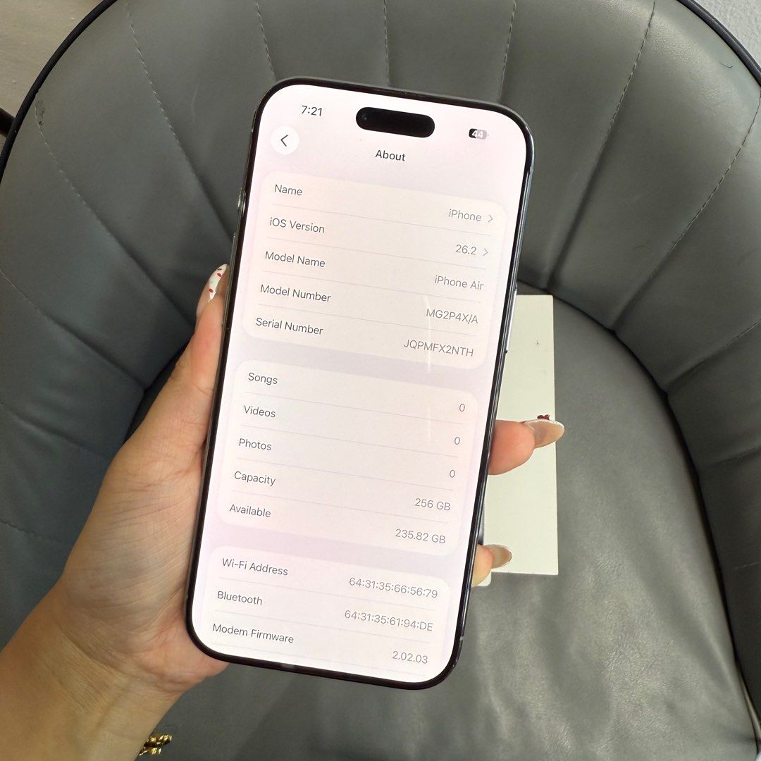 iPhone Air Sky Blue 256GB, Mobile Phones & Gadgets, Mobile Phones ...