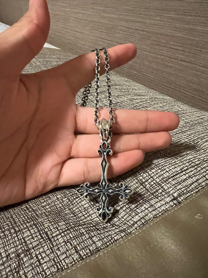 JAPAN IMPORTED Inverted Cross Necklace, Women's Fashion, Jewelry ...