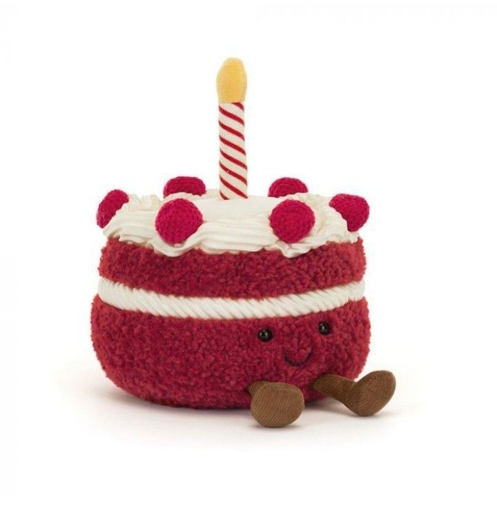 Jellycat Amuseable Birthday Cake Plush Toy, Hobbies & Toys, Toys ...