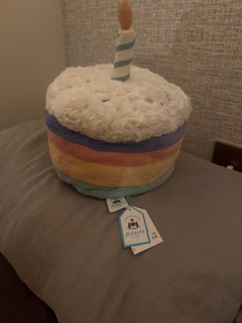 Jellycat Amuseables Rainbow Birthday Cake Large, Hobbies & Toys, Toys ...
