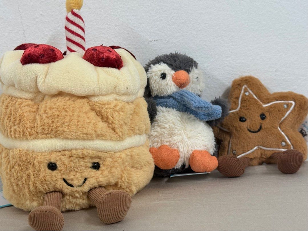 Jellycat Plush Toys - Birthday Cake, Penguin, Star Cookie, Hobbies ...