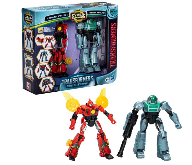 JE-Transformers EarthSpark Cyber-Combiner Terran Twitch and Robby Malto ...