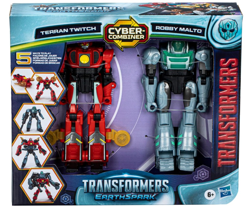 JE-Transformers EarthSpark Cyber-Combiner Terran Twitch and Robby Malto ...