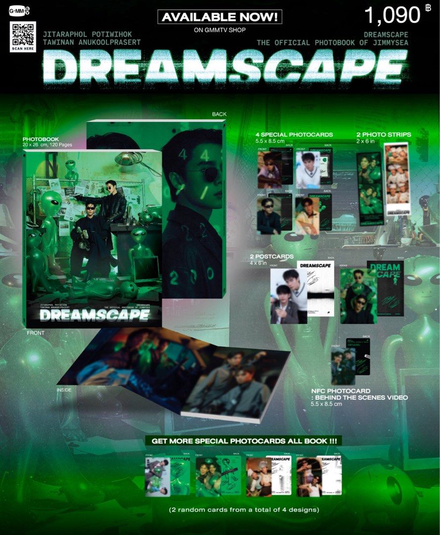 JimmySea DREAMSCAPE Official Photobook gmmtv, Hobbies & Toys ...
