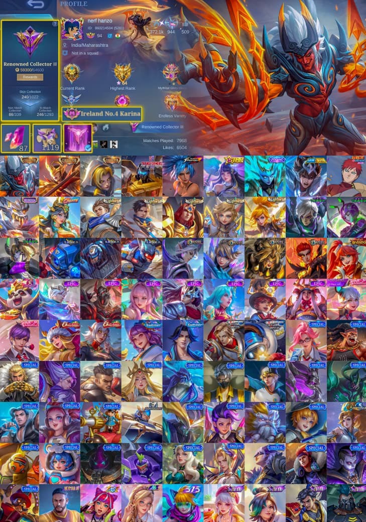 [Khrufa & Pharsa Collector] 240 Skins | Khrufa Collector | Pharsa ...