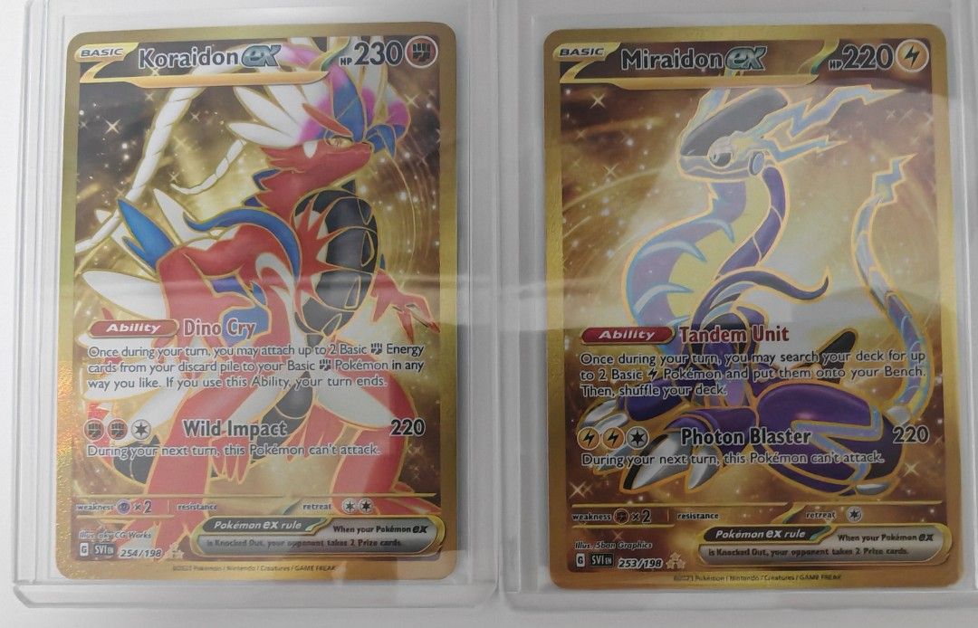 Koraidon SIR Miraidon SIR set - Scarlet Violet Base Set Pokemon TCG ...