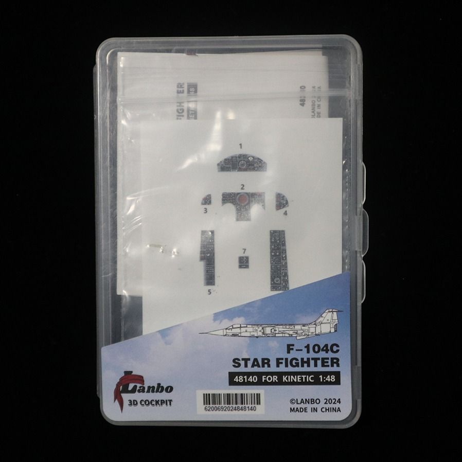 Lanbo 1/48 F-104C Star Fighter 3D printing cockpit panel (for Kinetic ...