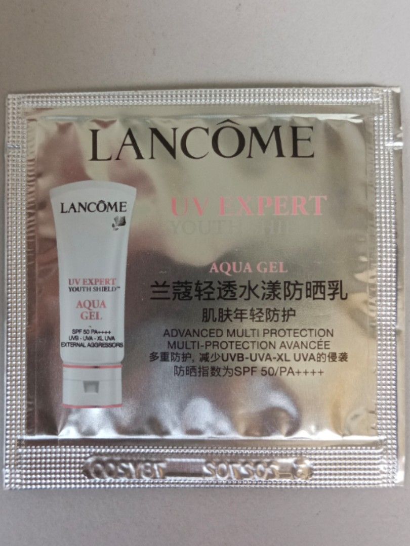 Lancome 1ml x 2pc uv expert youth shield aqua gel spf 50+/pa ...