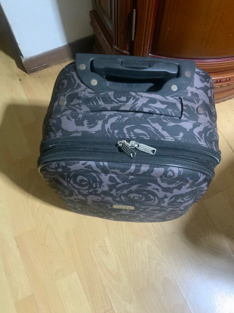 LANZA Rolling Suitcase - Floral Design, Hobbies & Toys, Travel, Luggage ...