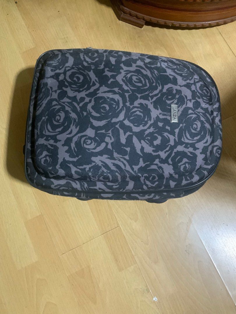 LANZA Rolling Suitcase - Floral Design, Hobbies & Toys, Travel, Luggage ...