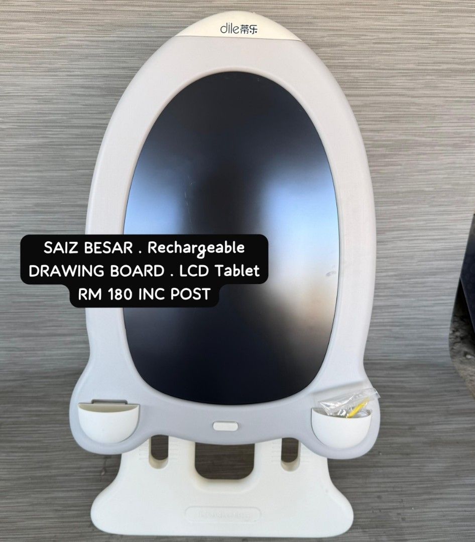 Large Rechargeable LCD Drawing Board, Hobbies & Toys, Toys & Games on ...