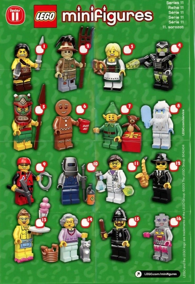 LEGO 71002 Minifigures Series 11 (set of 16), Hobbies & Toys, Toys ...