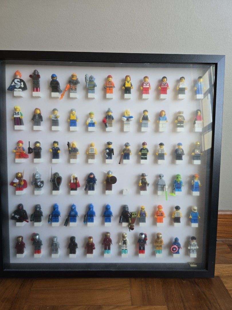 Lego Minifigure Display Case - 66 minifig Various Characters, Hobbies ...