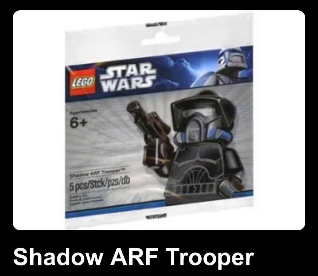 LEGO Star Wars Shadow ARF Trooper Minifigure, Hobbies & Toys, Toys ...