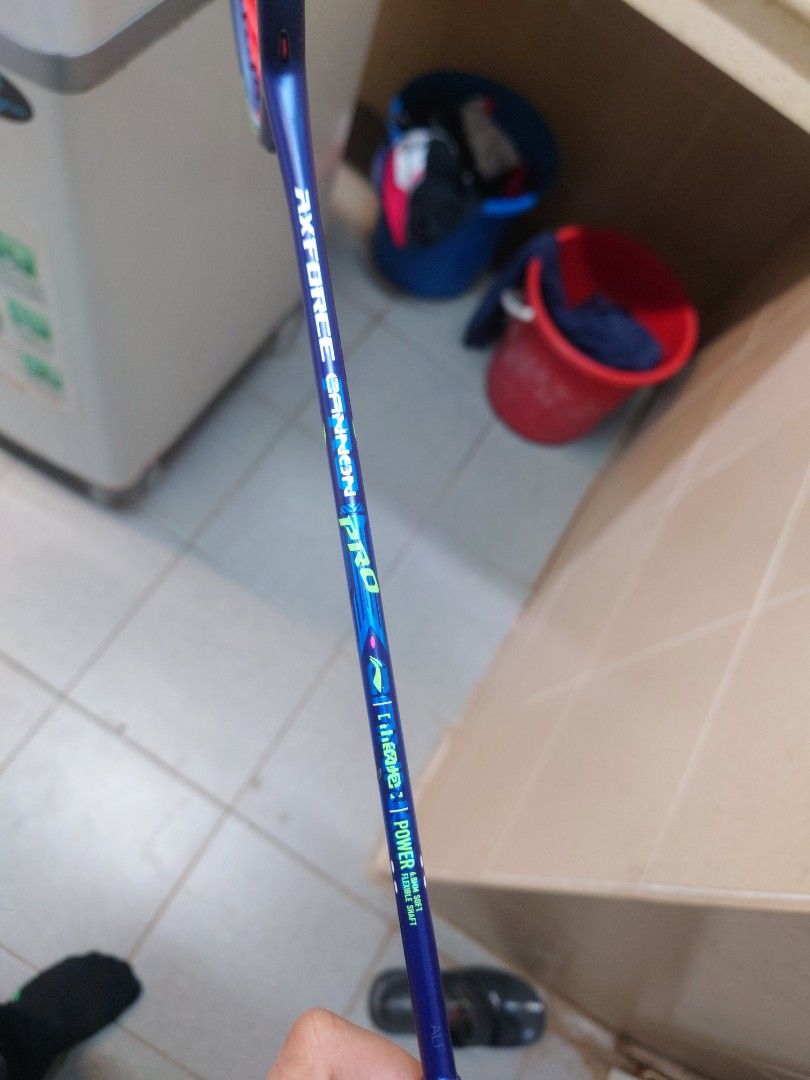 Li-Ning Axforce Cannon Pro Badminton Racket, Sports Equipment, Sports ...