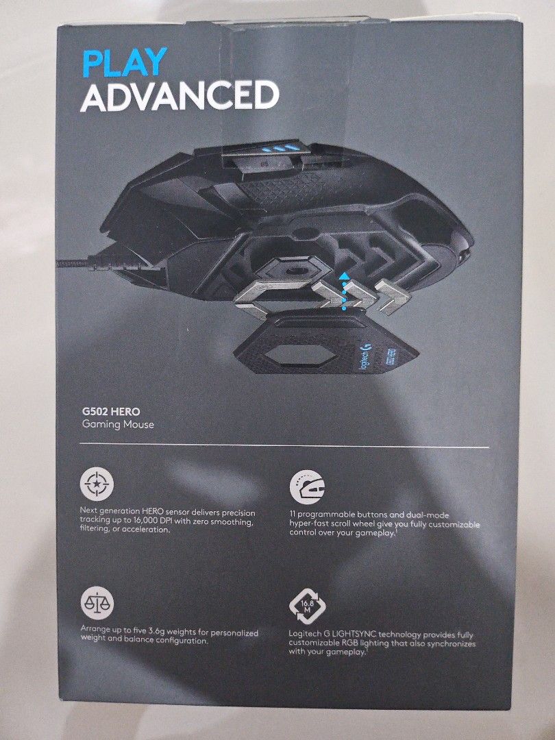 Logitech G502 HERO Gaming Mouse, Computers & Tech, Parts & Accessories ...